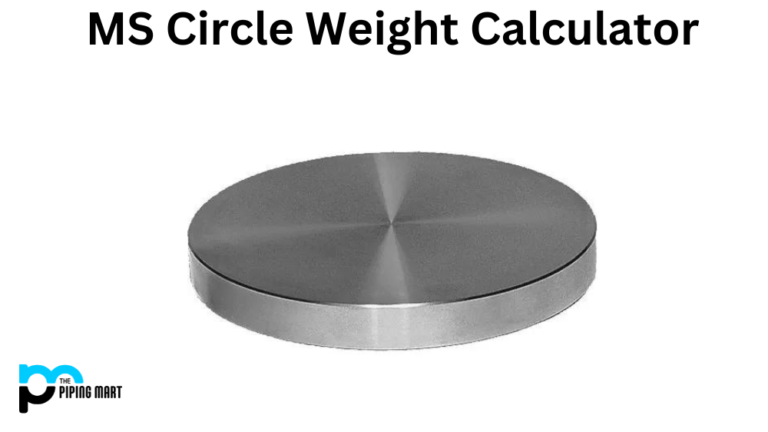 MS Circle Weight Calculator