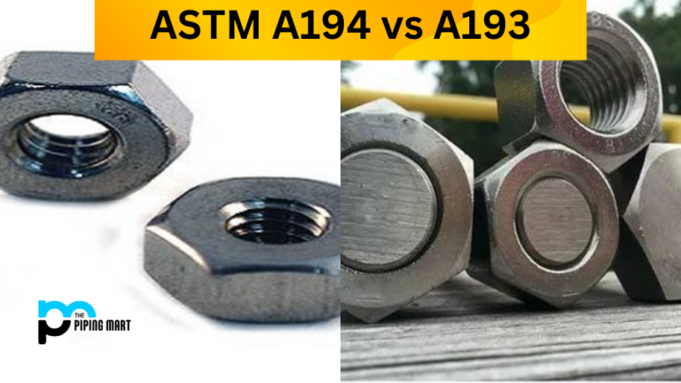 ASTM A194 vs A193 - What's the Difference